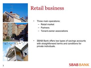 Sbab Bank corporate presentation | PPT | Business Banking & Finance ...