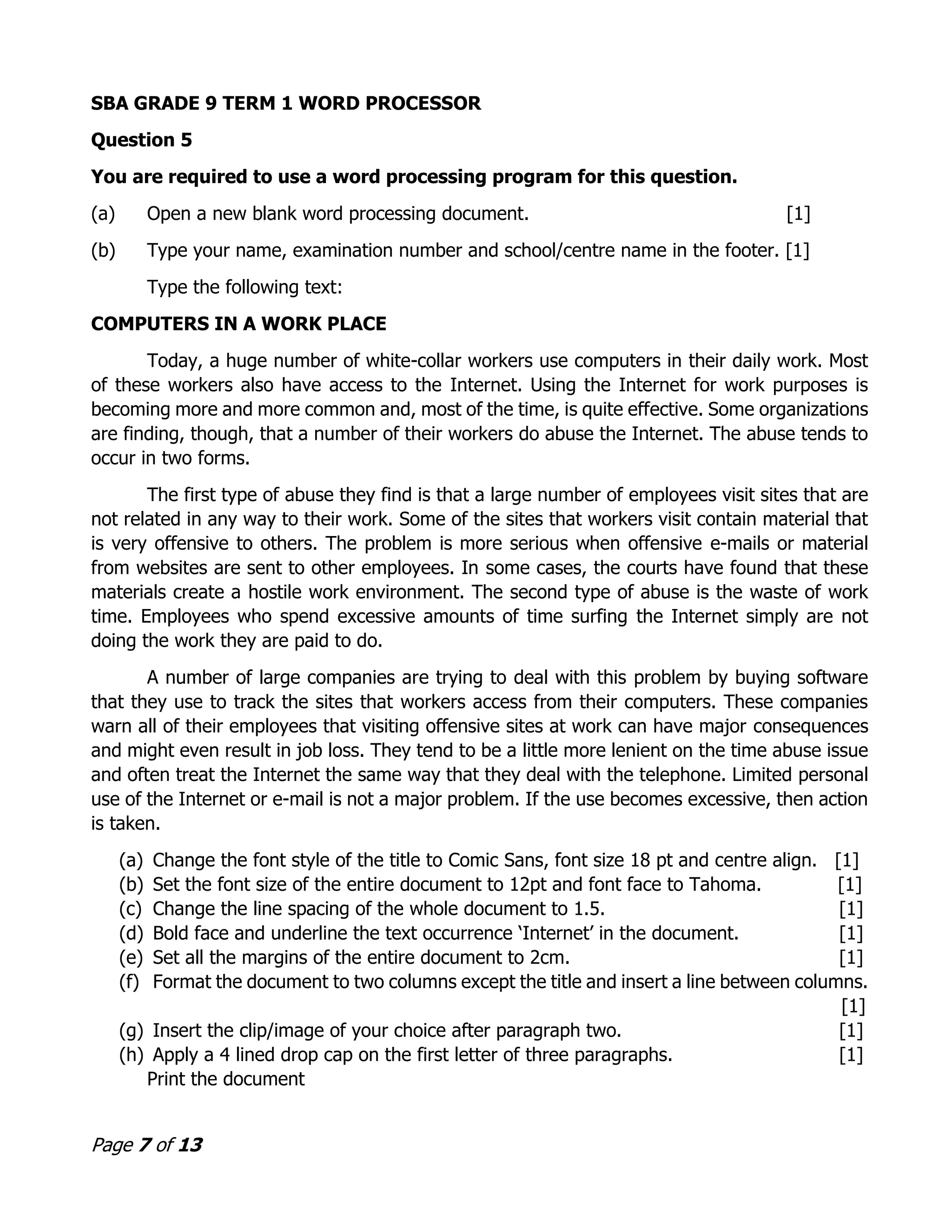 School Based Assessment computer studies g8 2019 to g9 2020.docx