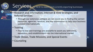 Exporting 101: Information and resources to get you started | PPT