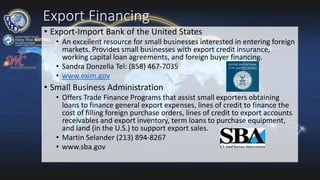 Exporting 101: Information and resources to get you started | PPT
