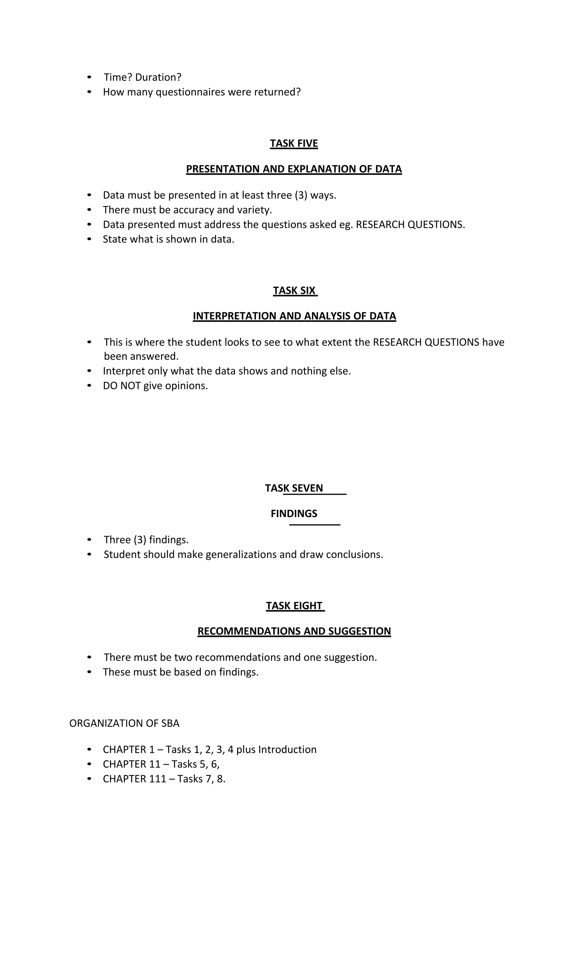 Sba Guideline | DOC