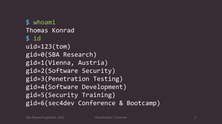 SBA Live Academy: Software Security – Towards a Mature Lifecycle and DevSecOps by Thomas Konrad ...