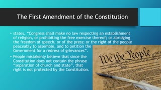 Separation of Church and State | PPTX