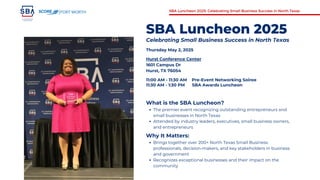 SBA Luncheon Sponsorship Pitch Deck | PDF