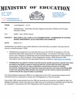 School Based Assessments Memo - 2022.pdf