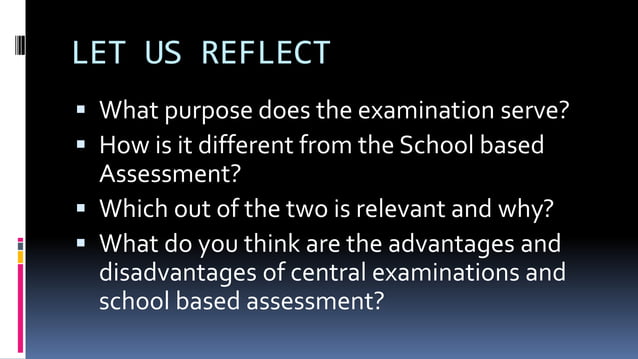 School Based Assessment | PPT