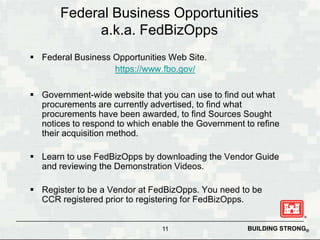 Doing Business with the Federal Government | PPT