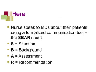 Sbar for Asilomar | PPT