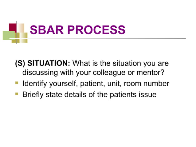 Sbar for Asilomar | PPT | Free Download