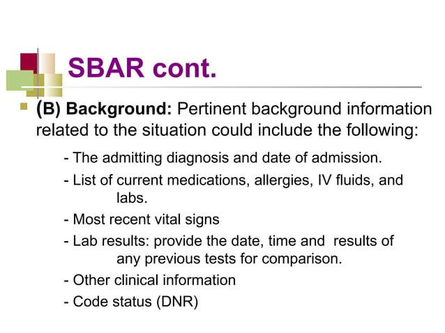 SBAR, Tech4Learning, Healthcare Educators Central California, | PPT