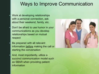 SBAR COMMUNICATION MODEL | PPT | First Aid | Injuries
