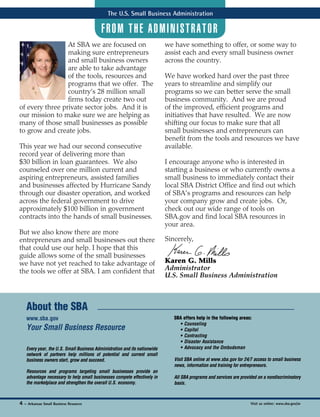 U.S. SBA Resource Guide 2013-2014 | PDF