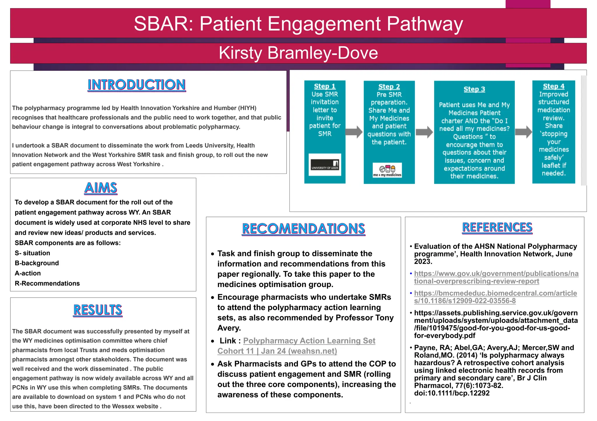 The SBAR Patient Engagement Pathway Tool | PPT