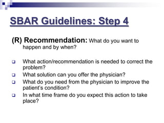 SBAR presentation | PPTX