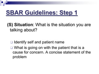 SBAR presentation | PPTX