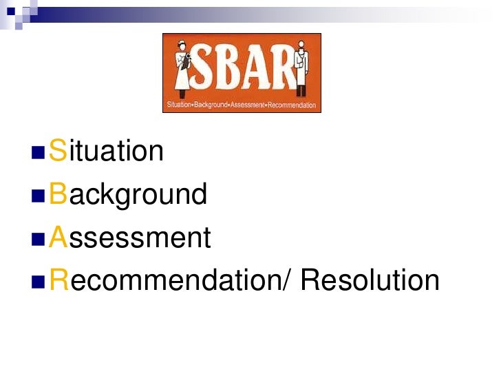 SBAR presentation