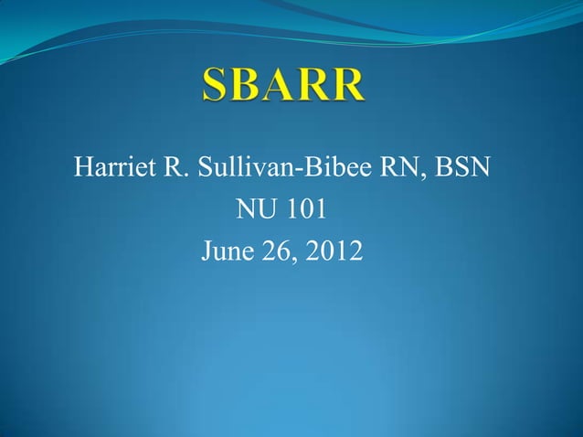 Sbar pp | PPTX | Infectious Diseases | Diseases and Conditions