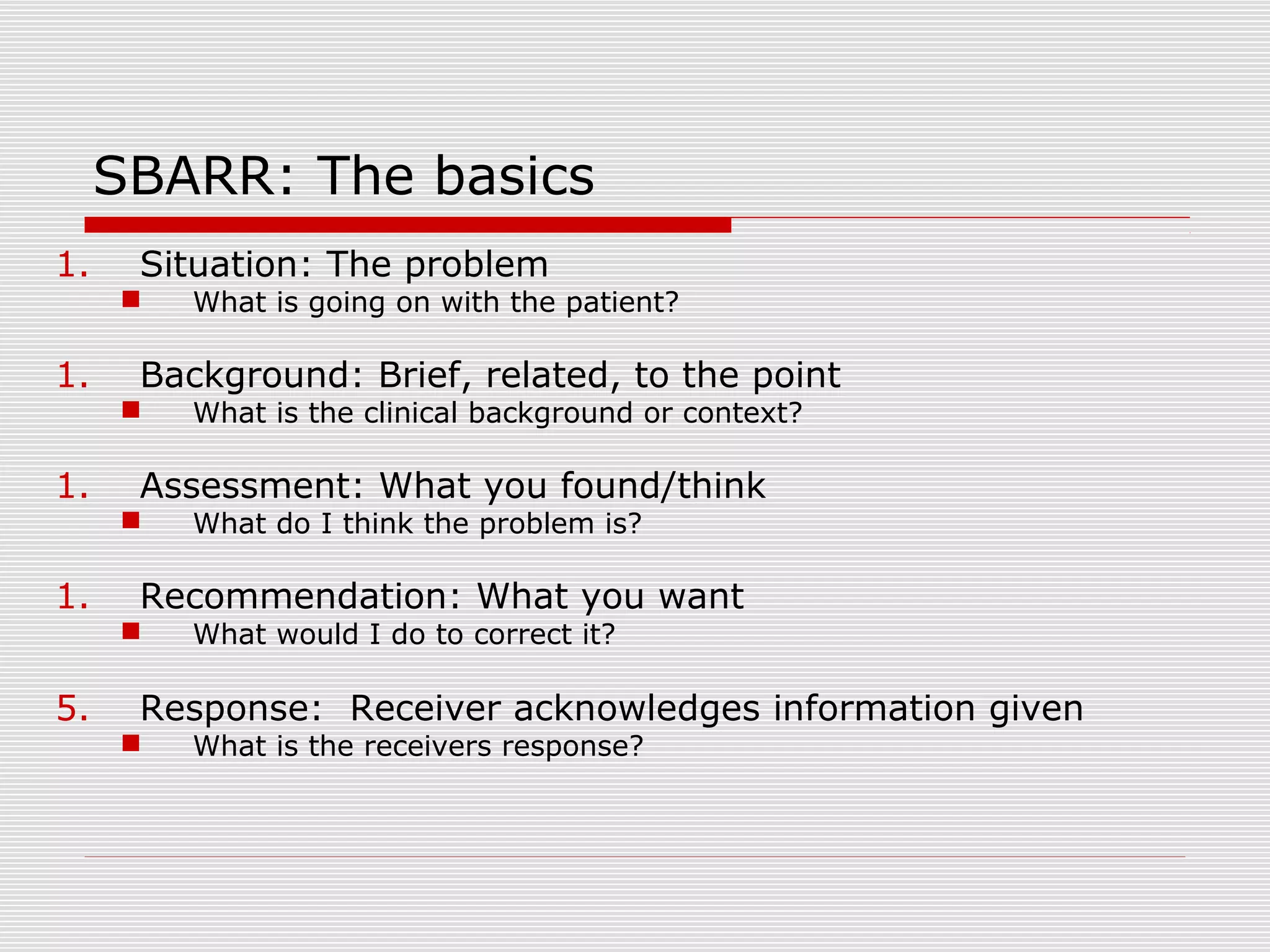 Sbarr communication tool | PPT