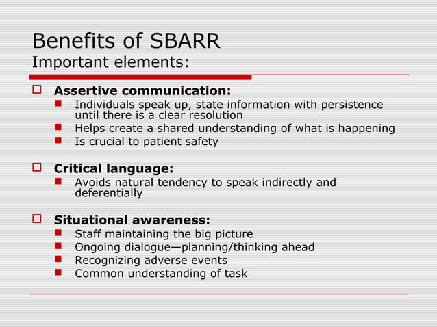 Sbarr communication tool | PPT