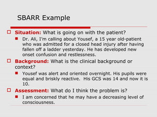 Sbarr communication tool | PPT