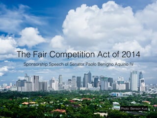 Sen. Bam Aquino's slide presentation on his Fair Competition ...