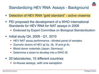 Hepatitis E - Diagnostics and Standardization | PPT