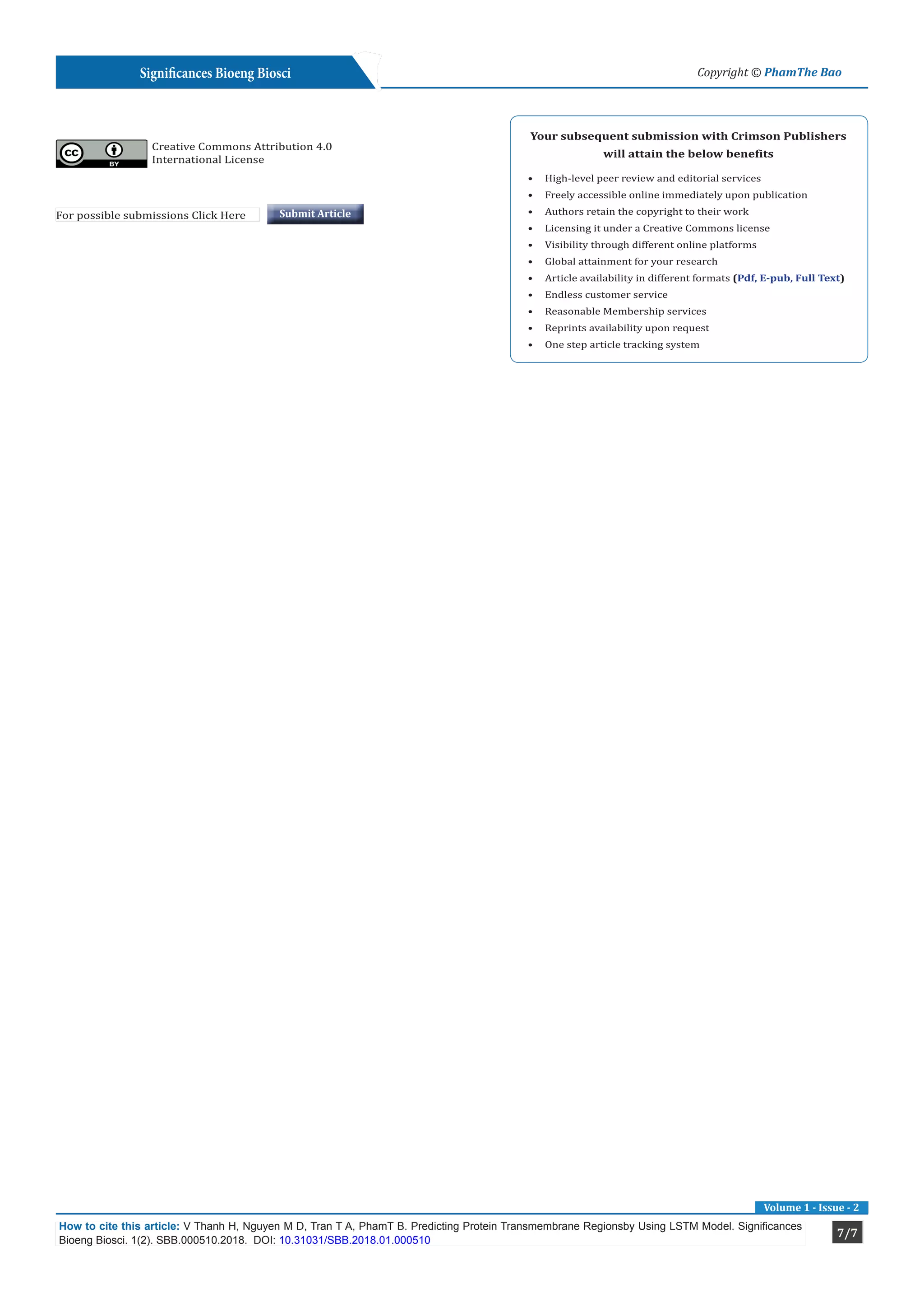 Crimson Publishers-Predicting Protein Transmembrane Regionsby Using ...