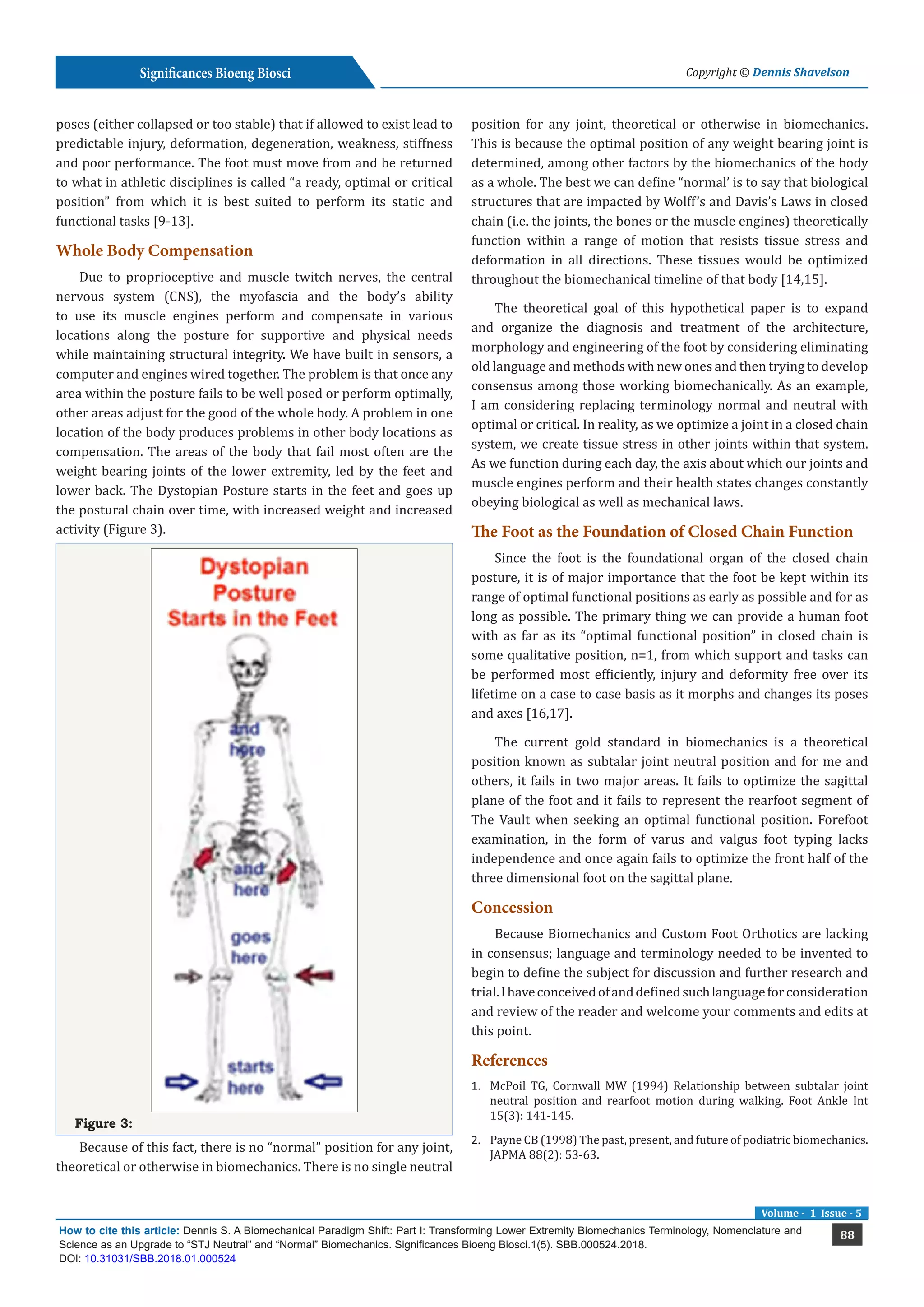 A Biomechanical Paradigm Shift: Part I: Transforming Lower Extremity ...
