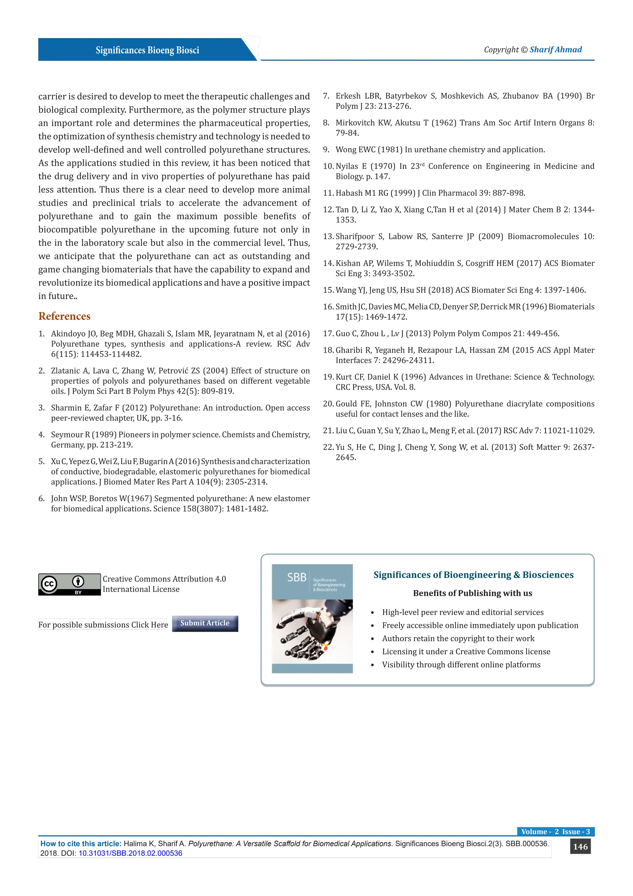 Polyurethane: A Versatile Scaffold for Biomedical Applications_Crimson ...