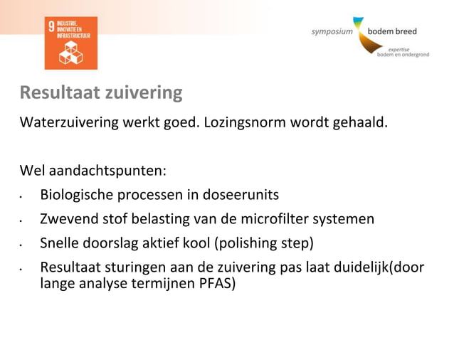 Innovatieve PFAS PFOS waterzuivering (HMVT, Bodembreed 2019) | PPTX