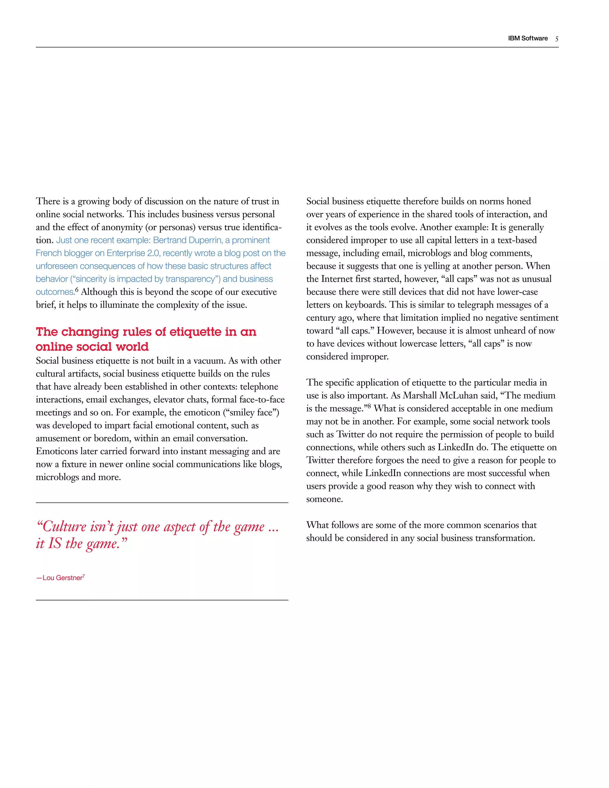 IBM Social Business Behavior | PDF