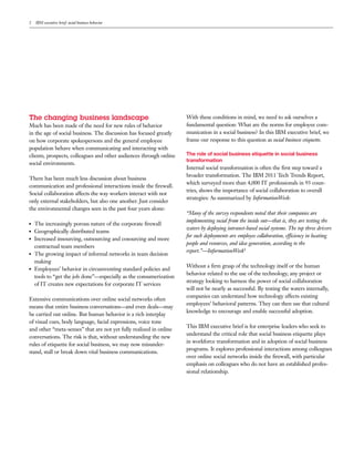 IBM Social Business Behavior | PDF