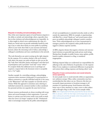 IBM Social Business Behavior | PDF