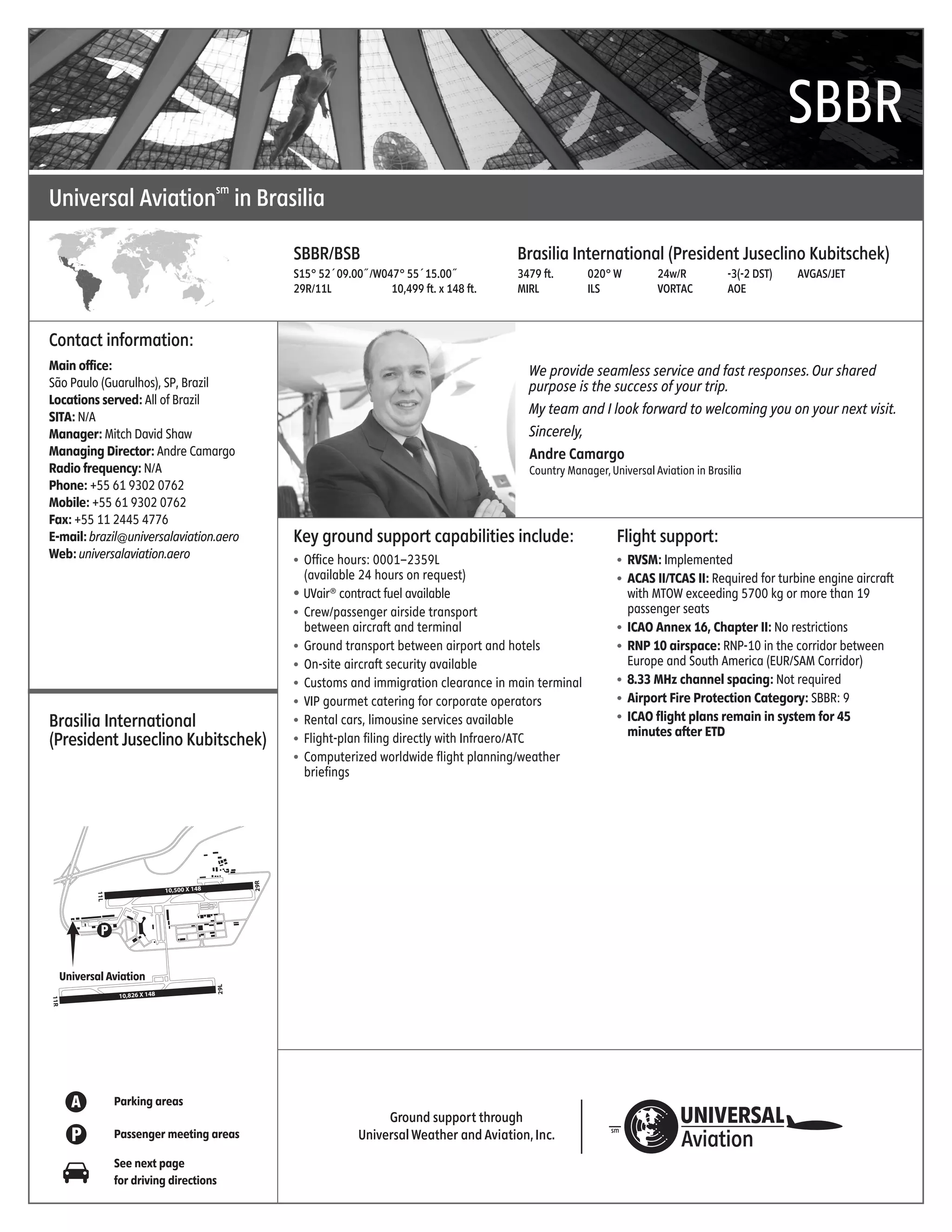 SBBR Ground Handling Agent Brasilia International Airport, Brazil | PDF