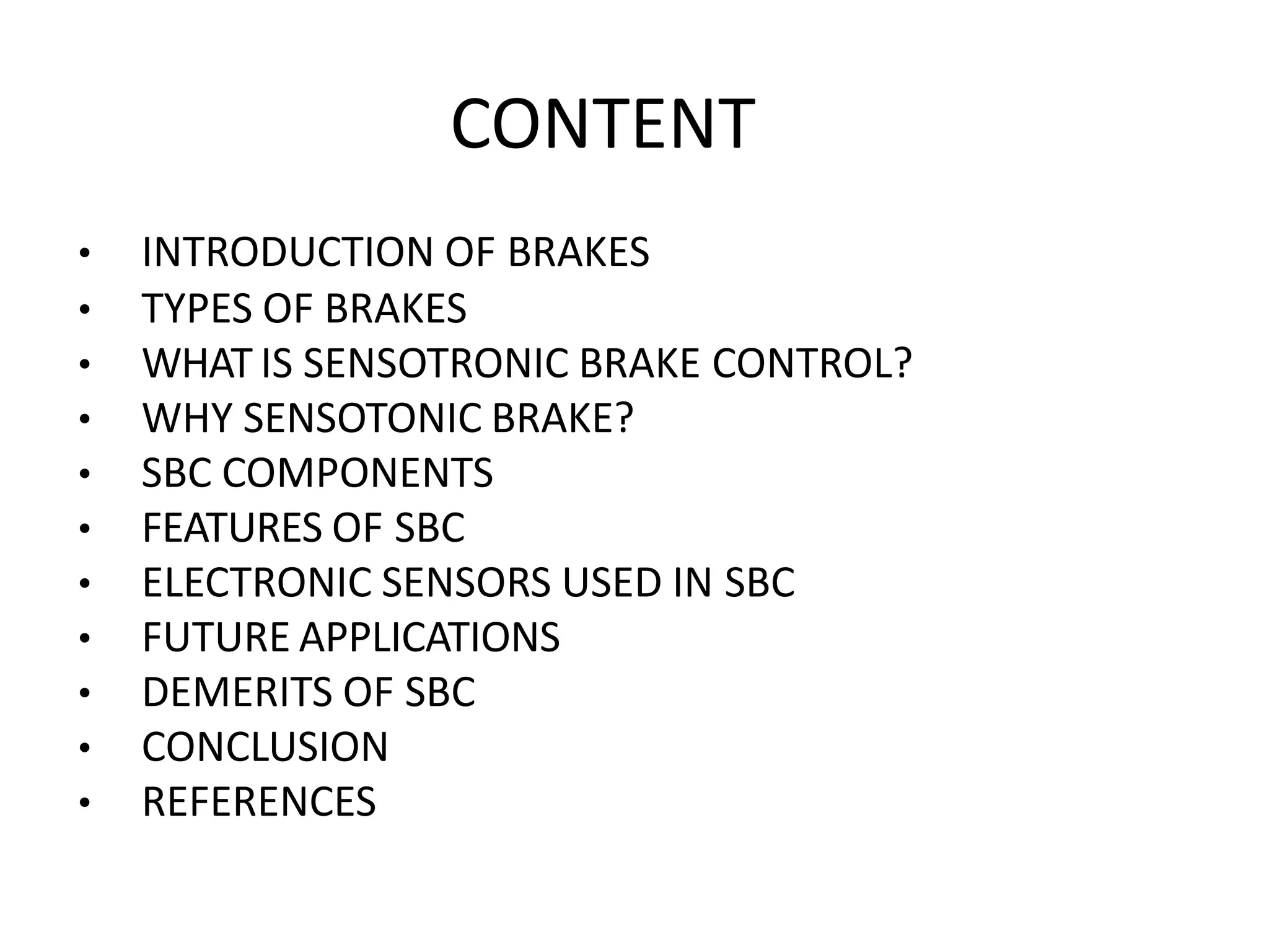 Sensotronic Brake Control | PPTX