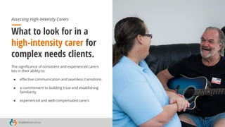 Delivering Quality High-Intensity NDIS Care | PDF