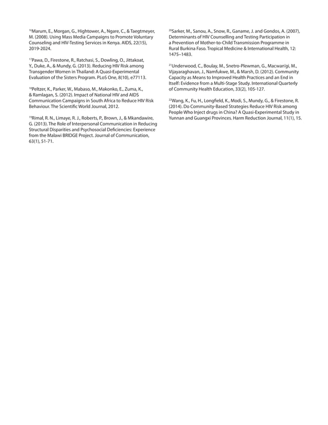 HIV Testing & Counseling Evidence Fact Sheet | PDF