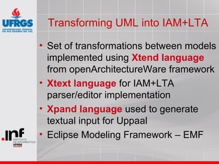 Using MDE for the Formal Verification of Embedded Systems Modeled by UML Sequence Diagrams | PPT