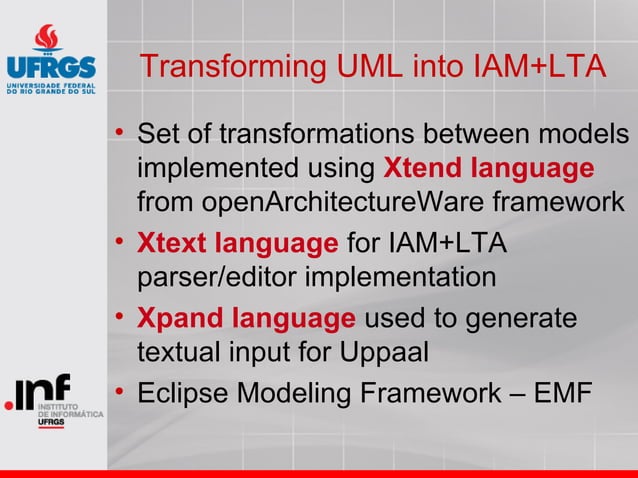 Using MDE for the Formal Verification of Embedded Systems Modeled by UML Sequence Diagrams | PPT