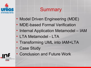Using MDE for the Formal Verification of Embedded Systems Modeled by UML Sequence Diagrams | PPT