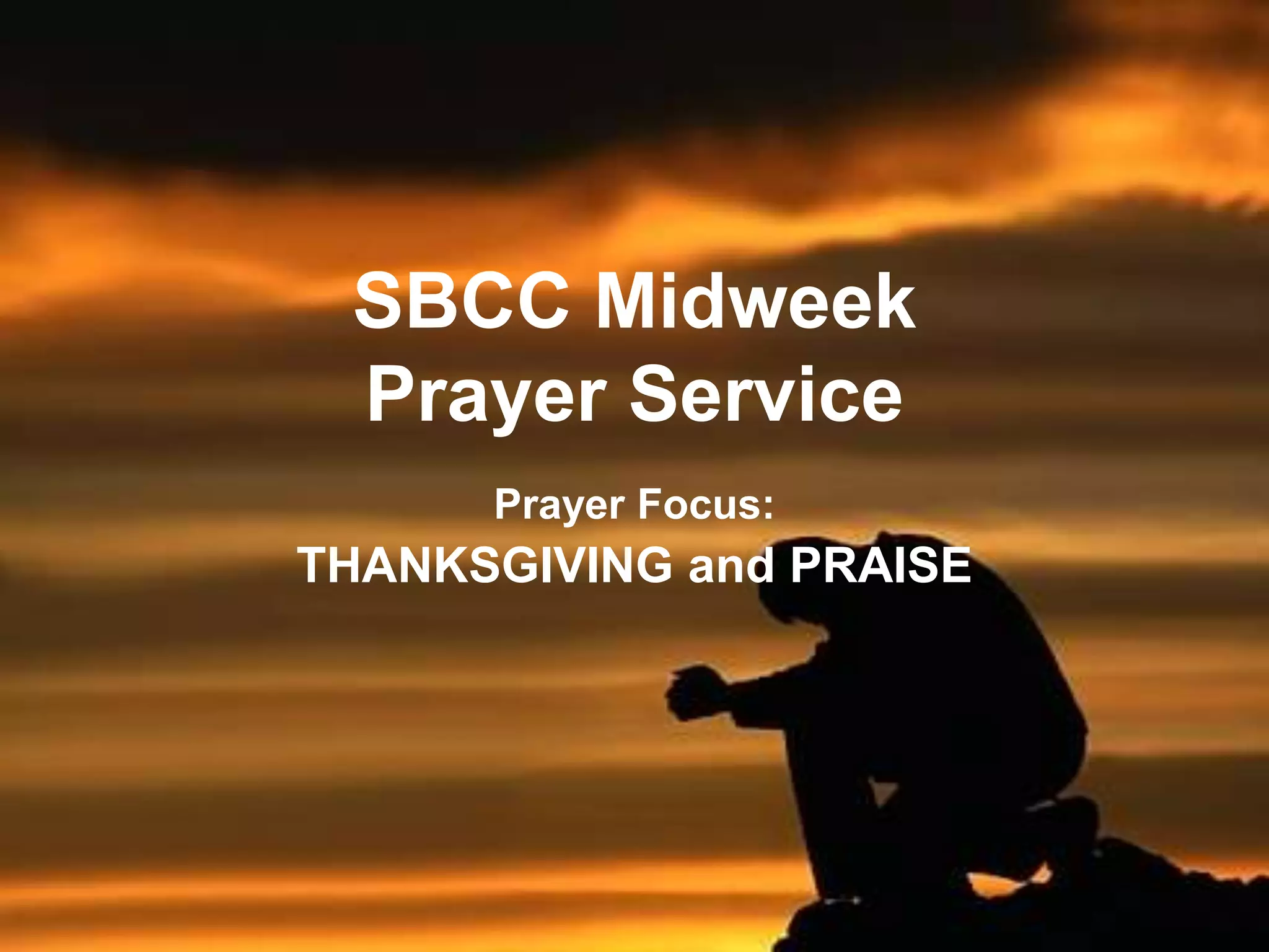 Midweek Prayer Service 032311 | PPT