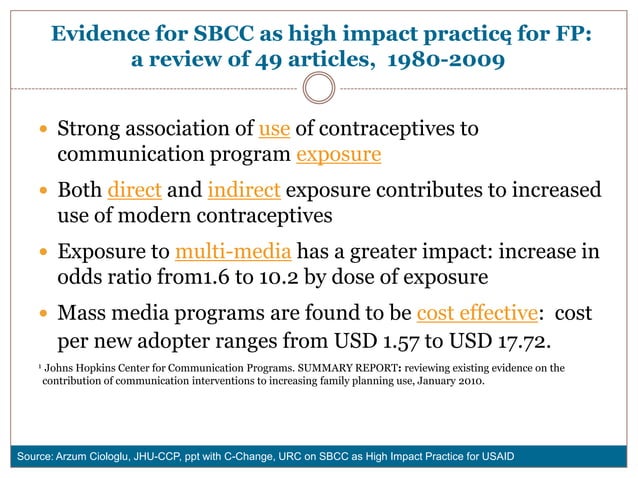 SBCC Framework | PPTX