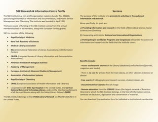 Scientific & Biomedical Information Centre profile | PPT