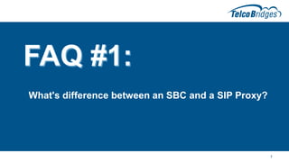 Session Border Controllers - Top 10 FAQ | PPTX