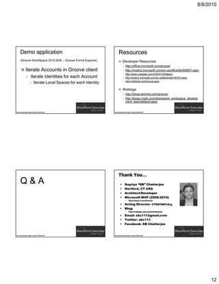 Sb chatterjee share point workspace 2010 in action | PDF