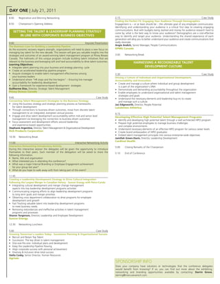 Strategic Talent Management and Leadership Development Canada Program | PDF