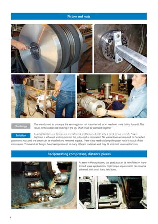 Reciprocating compressor with superbolt | PDF