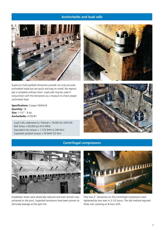 Superbolt solutions for Compressors | PDF