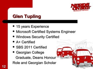 What does Glen Tupling do? | PPT