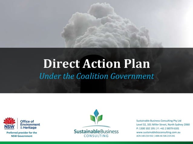 SBC quick overview on Direct Action Plan by the Australian Coalition ...